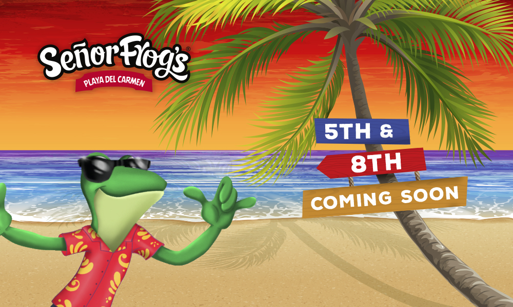Llega Señor Frog’s a Playa del Carmen 5ta y 8va